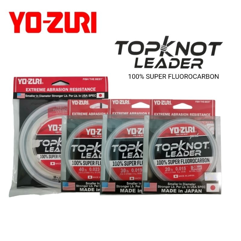 YO-ZURI TOPKNOT 100% SUPER FLUOROCARBON LEADER (30YD) | Shopee Malaysia