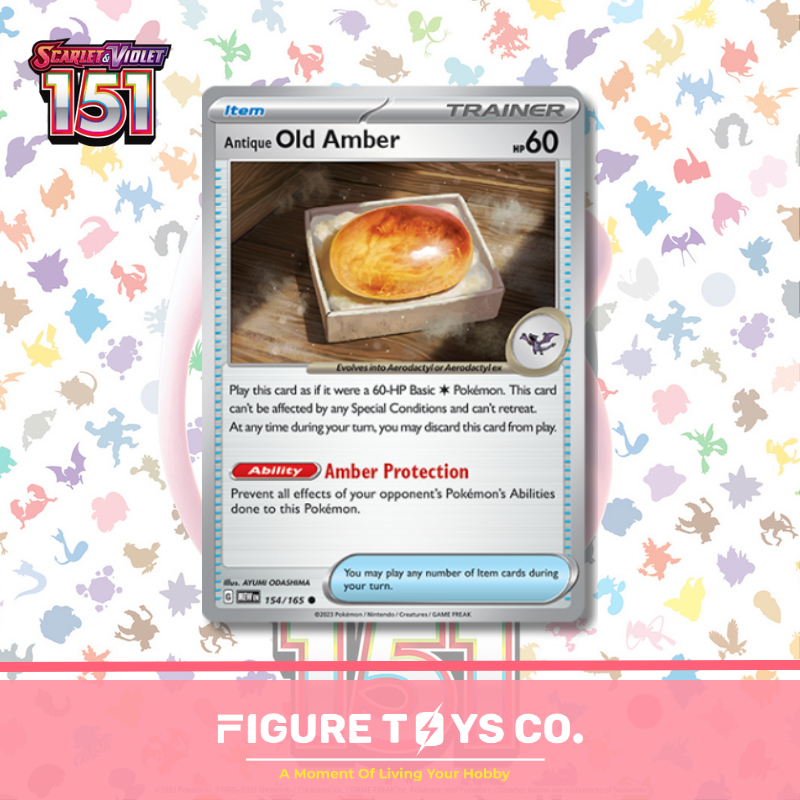 Pokemon TCG - Antique Old Amber ( 154/165 ) EN | Shopee Malaysia