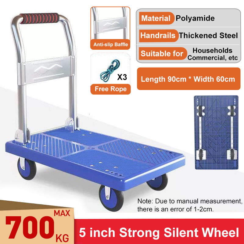 Trolley Portable 150KG/500KG/1000KG Hand Truck PVC Foldable Iron Small ...