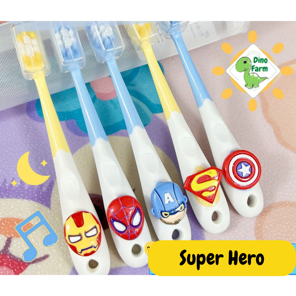 Soft Tooth Brush Cute Cartoon Toothbrush Berus Gigi Comel Super Hero ...