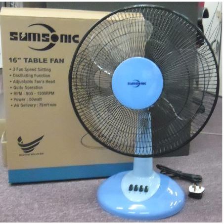 12inch / 16inch TABLE FAN SUMSONIC [HIGH QUALITY] | Shopee Malaysia