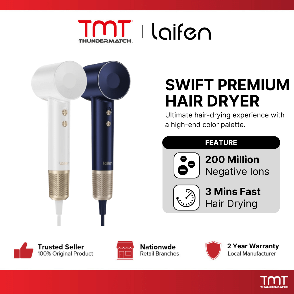 [Laifen Malaysia Set] Laifen Swift Premium High-Speed Hair Dryer | High-End Color Palette | 200 ...