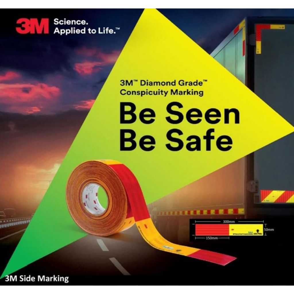 3M Side Marking Reflector Sticker TYPE 5 / J5 With Sirim / Sticker JPJ ...