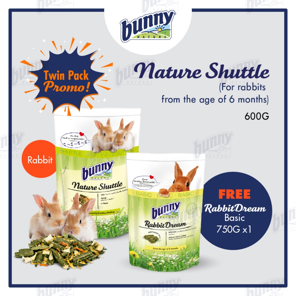 [ 𝐁𝐮𝐧𝐧𝐲𝐍𝐚𝐭𝐮𝐫𝐞 ] NATURE SHUTTLE to Rabbit Dream 600G Adult Rabbit Pellet ...