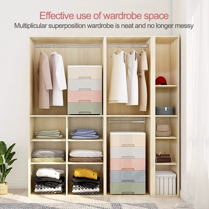 OOKAS 3-6 Layer Drawer Baju Wide Durabox Drawer Rak Baju Clothes ...