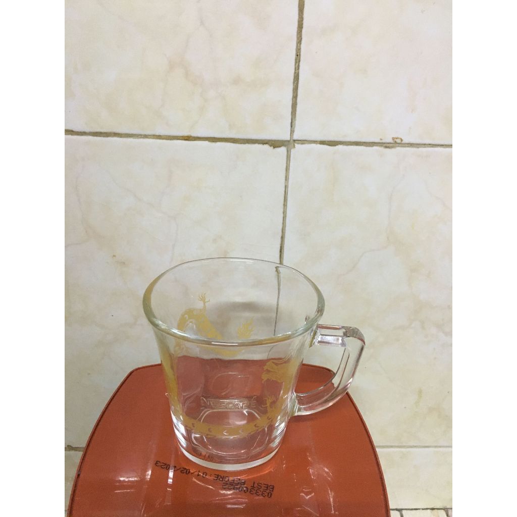 Limited Edition Nescafe Dragon Pattern Glass Cup | Shopee Malaysia