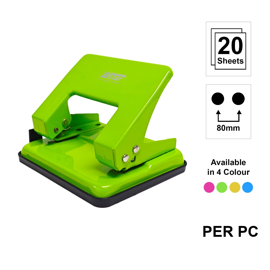 Astar Two Holes Colour Punch (P902) Paper Punch Penebuk Lubang Kertas ...