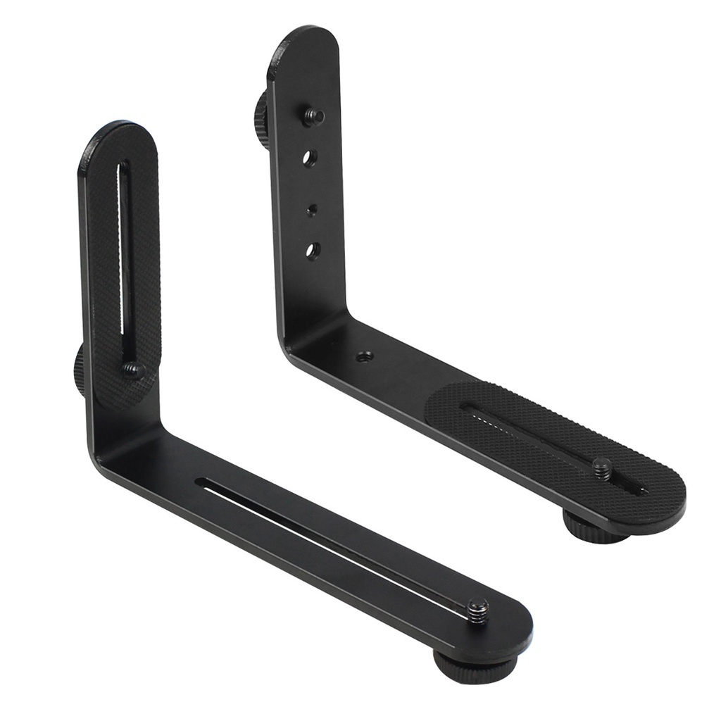 2PCS Handle Grip Mount L Type Brackets with 1/4"Screw Adapter Mic Stand ...