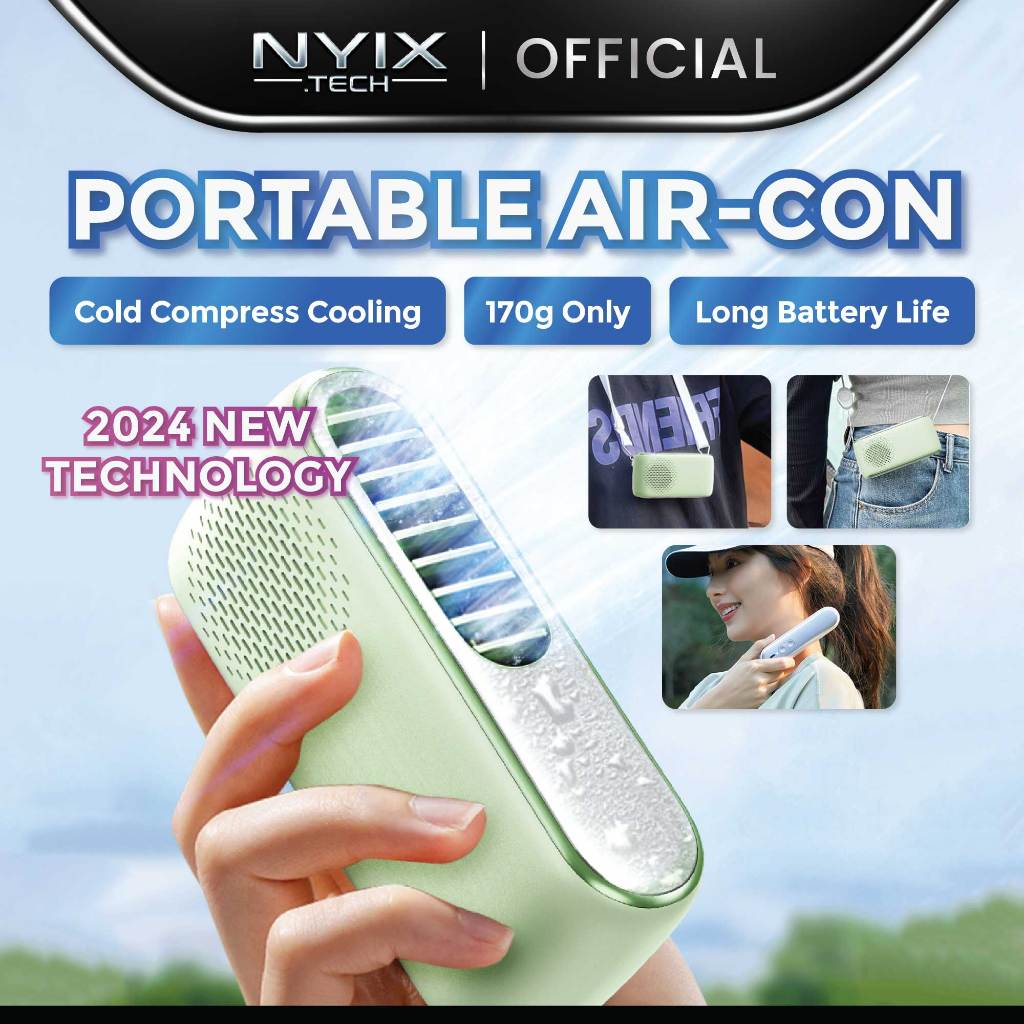Portable Mini AirCond Handheld Fan Cold Air Ultra Speed Outdoor Long ...