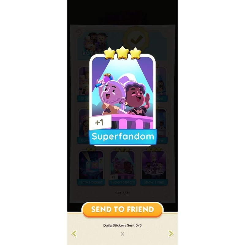 SUPERFANDOM (Monopoly Go Sticker) | Shopee Malaysia