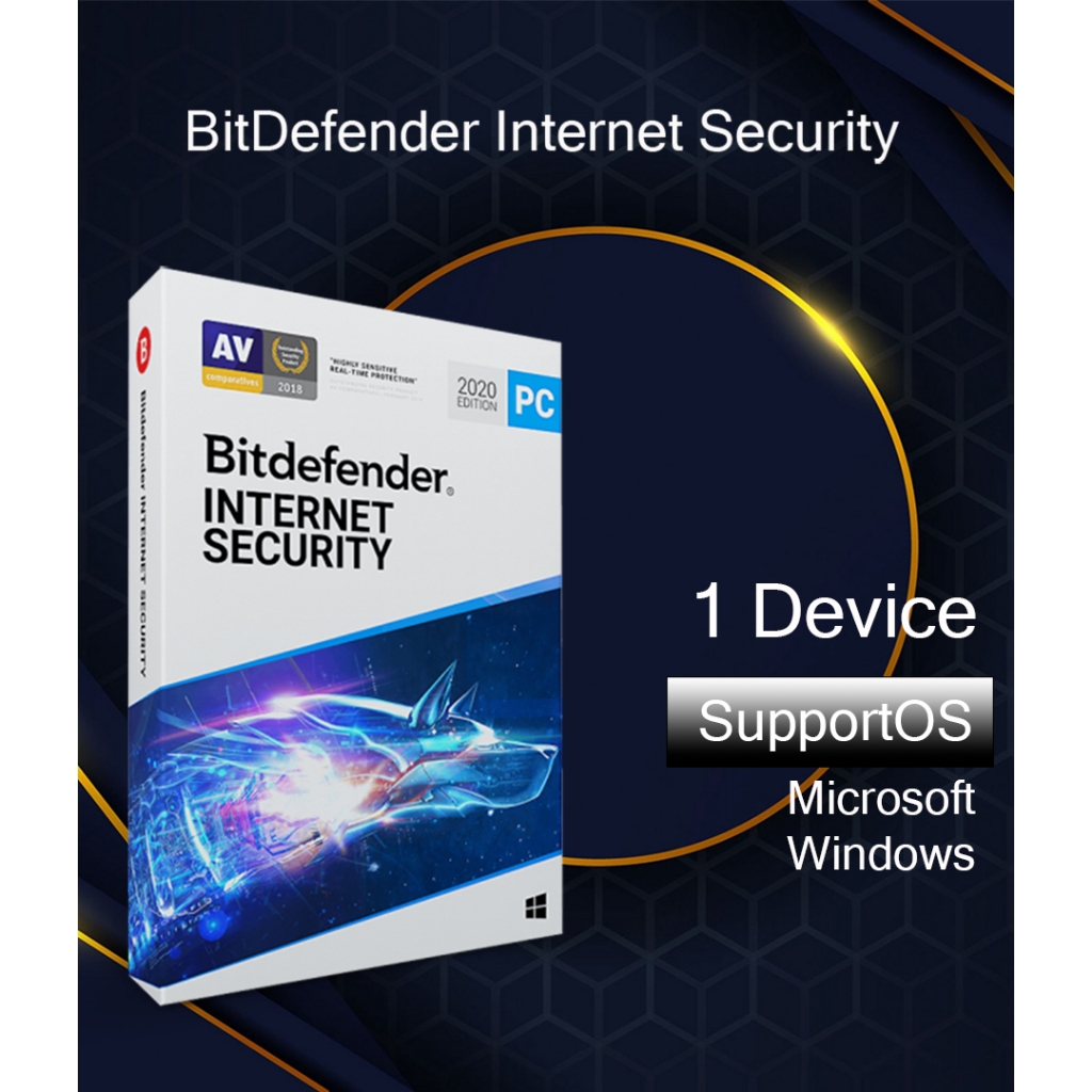 Bitdefender Internet Security 2024 1 User, 1 Year, (Digital Code ...