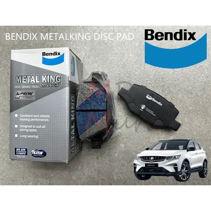 Original Bendix DB2610 Rear Disc Brake Pad Proton X50 Metal King ...