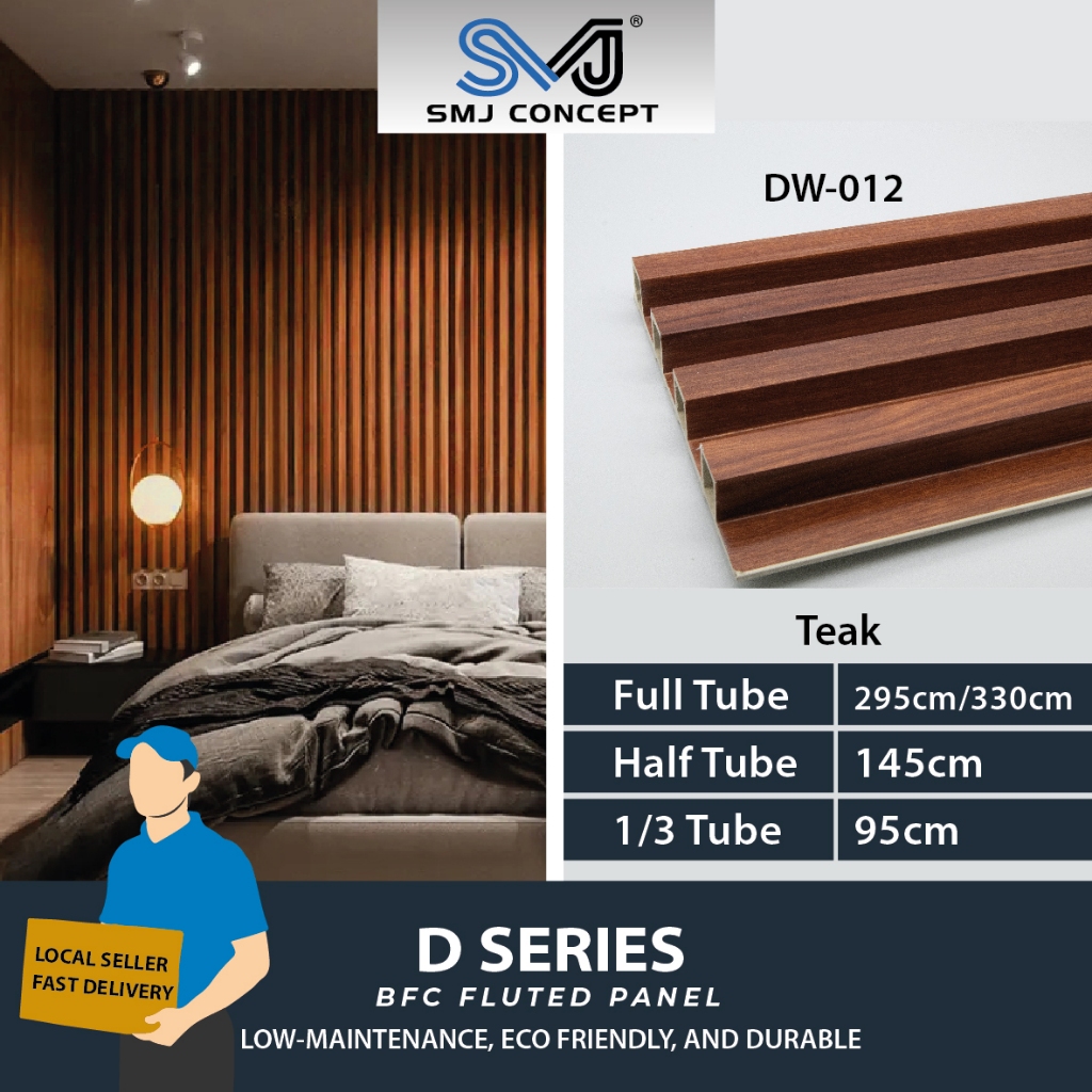 1.SMJ Ser-D BFC Fluted Panel 145cm/290cm(L)/pcs (DW012) PVC Ceiling ...