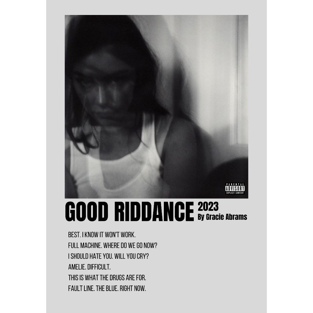 Album Cover Poster Good Riddance by Gracie Abrams | Shopee Malaysia