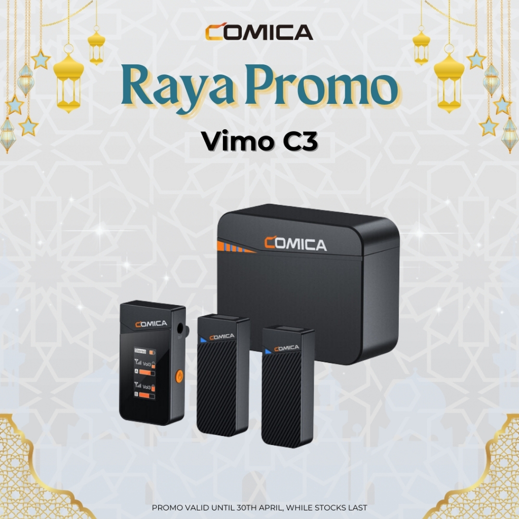 COMICA VIMO C | 2.4G Dual Channel Mini Wireless Microphone For Camera / DSLR / Phone / Laptop ...
