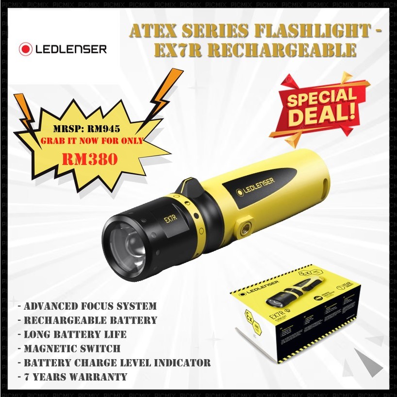 Ledlenser EX7 & iL7 (3x AA Batteries) / EX7R & iL7R (Rechargeable ...