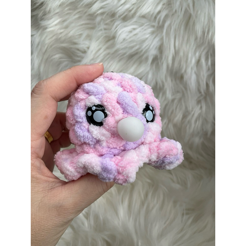 Handmade Baby Octo with Squishy bubbles crochet keychain 🧶 | Shopee ...