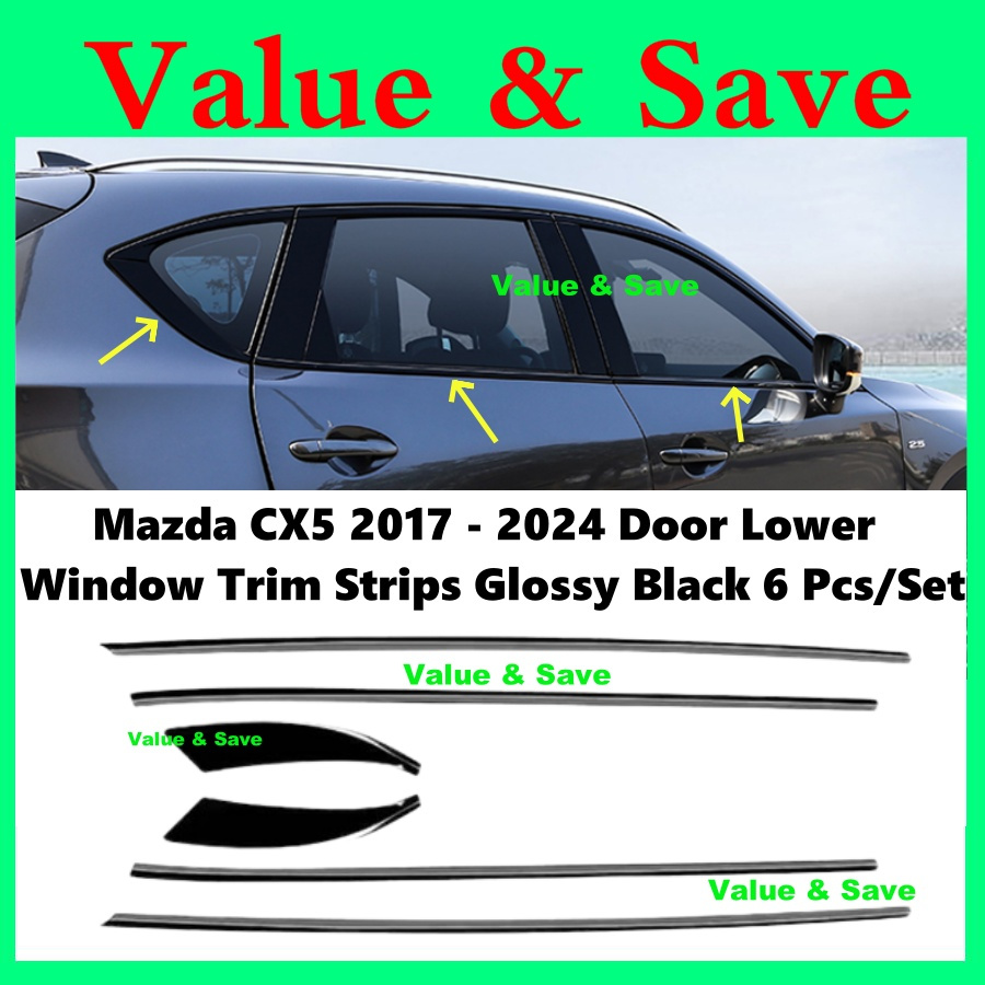 Mazda CX5 KF 2017 - 2024 Lower Window Lining Frame Trim Decoration Door ...