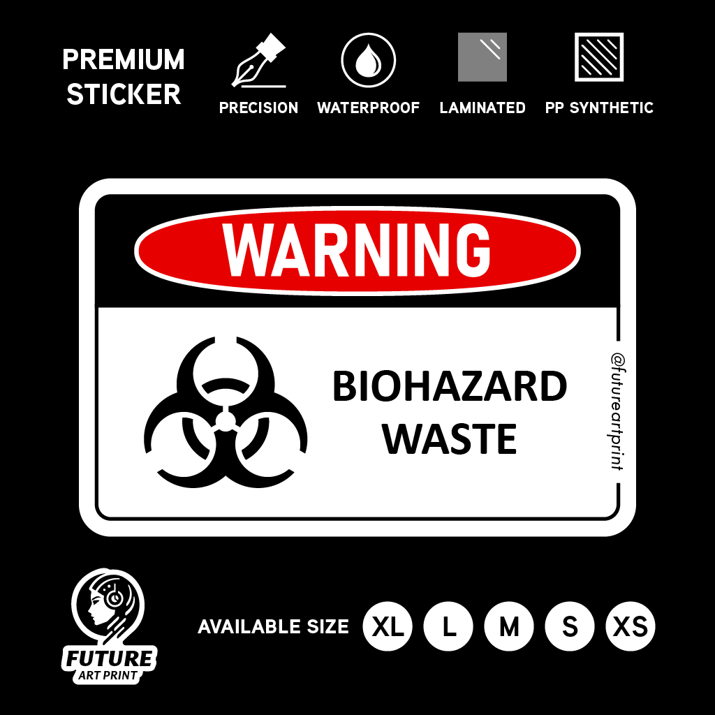 Warning Biohazard Waste. Bio Hazard Toxic. Dirty Biohazardous Disposal ...