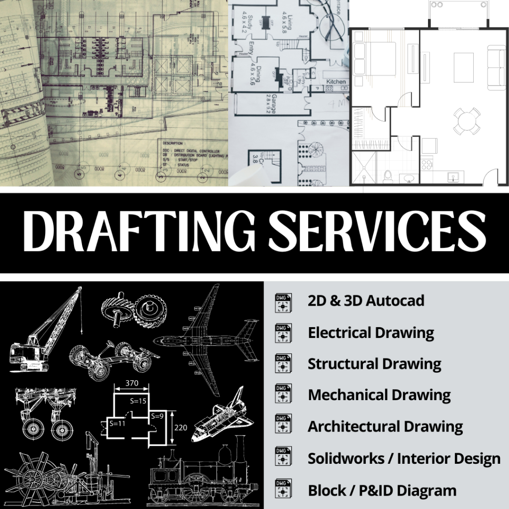 DRAFTING SERVICES FOR AUTOCAD 2D & 3D, SOLIDWORKS, MECHANICAL ...