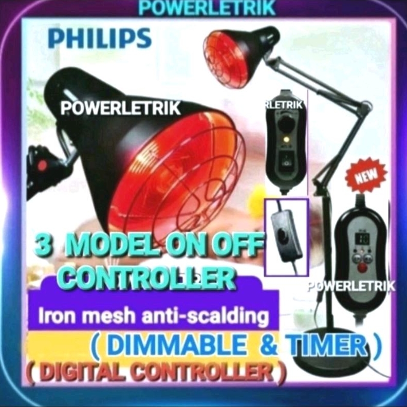 *READY STOCK*PHILIPS 150W INFRARED HEATING PHYSIOTHERAPY LAMP RELIEVE ...