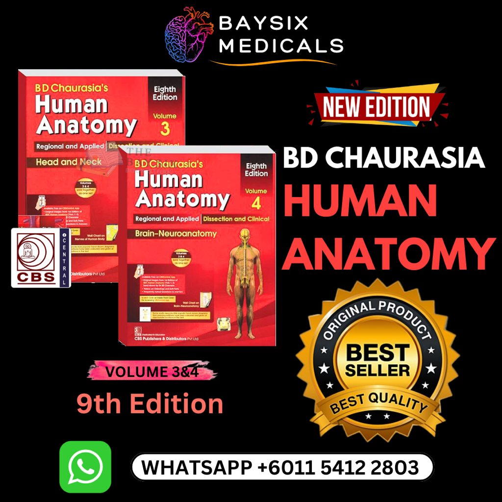 BD Chaurasia Human Anatomy 4 Volume Set ( Vol 3 & 4) : 9th Ed (2023 ...