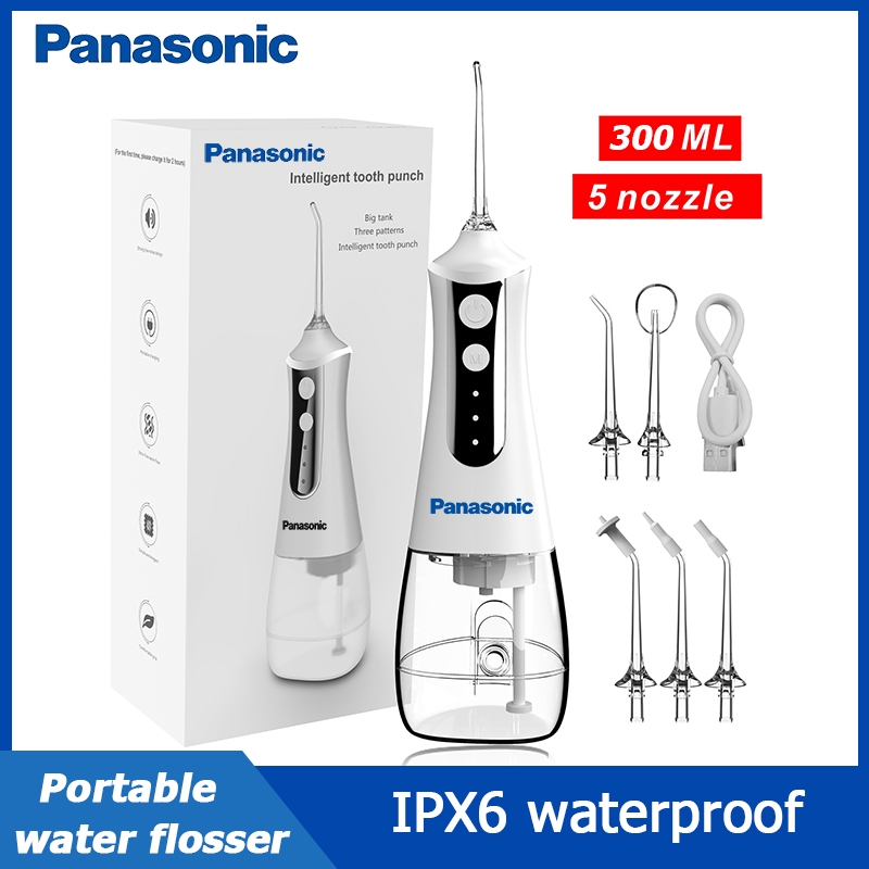 Panasonic Portable water flosser oral irrigator Teeth cleaning pulse ...