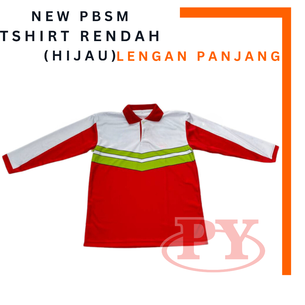020LS - NEW T-SHIRT KADET PBSM HIJAU BUDAK SEKOLAH MENENGAH LENGAN ...