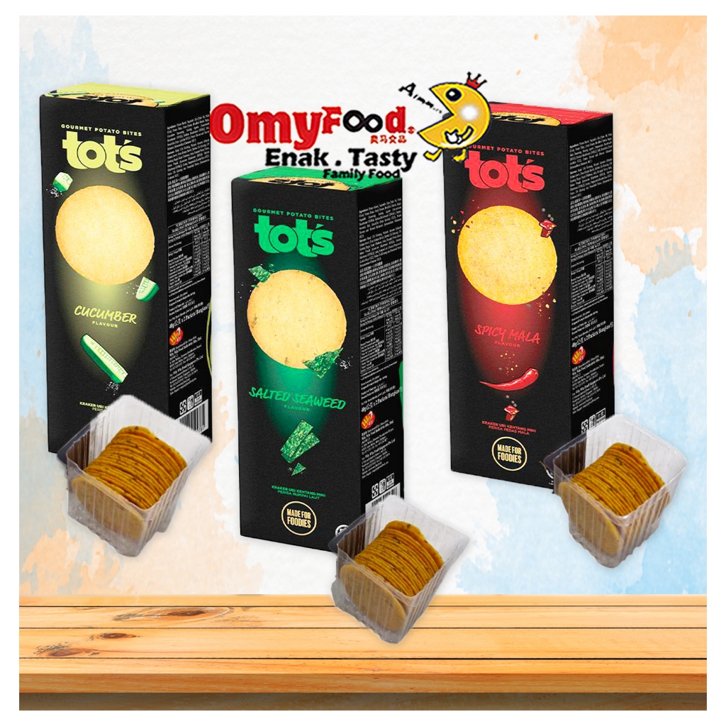 40g x 2packets (1box) Gourmet Potato Bites Tot's [Spicy Mala / Cucumber ...