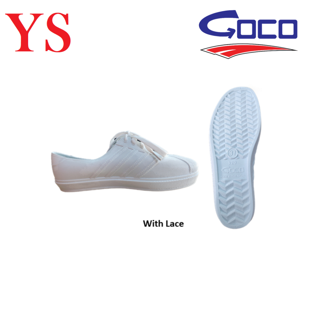 Goco 920 White PVC Shoe | Kasut Getah Putih | Kasut Kampung Putih ...