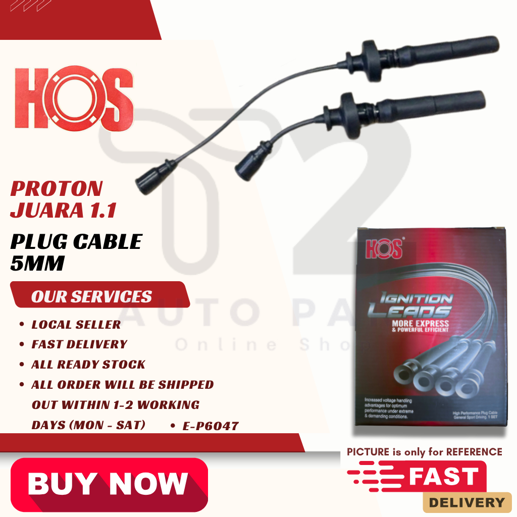 T2 PLUG CABLE PROTON JUARA 1.1 BLACK 5MM1SET | Shopee Malaysia