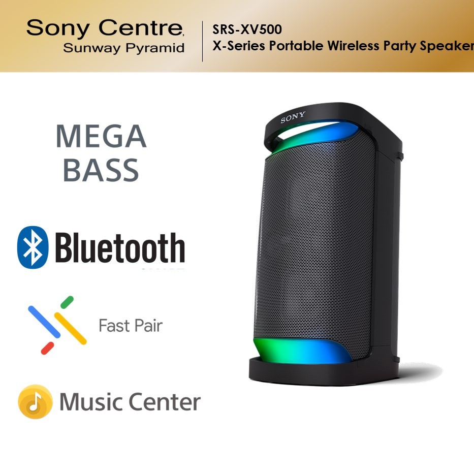 SONY XV500 X-Series SRS-XV500 Portable Wireless Party Speaker | Shopee ...