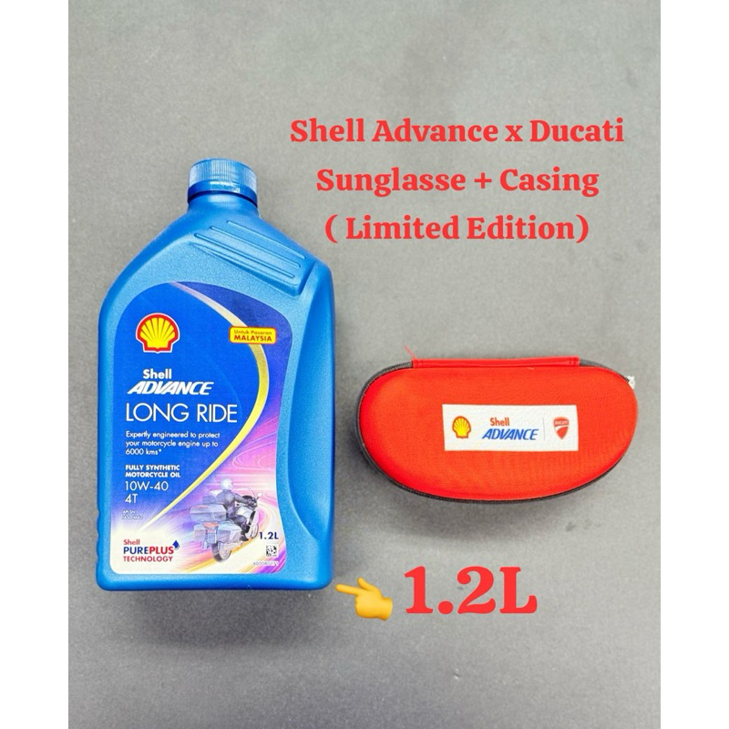 SHELL ADVANCE LONG RIDE 1.2L 10W40 FILLY SYNTHETIC MOTORCYCLE OIL ...