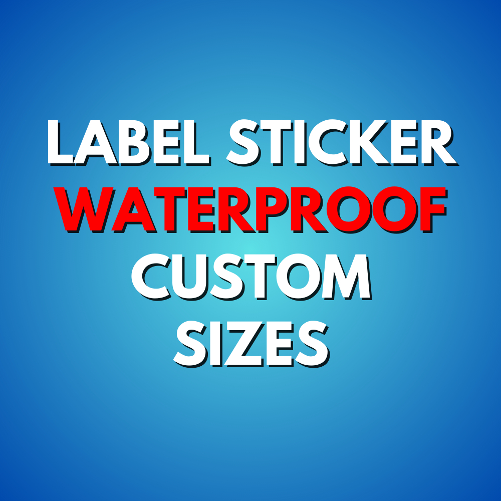 Waterproof Label Sticker Custom Sizes | Shopee Malaysia