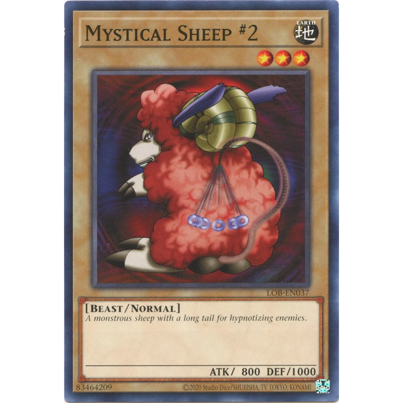 Yugioh Mystical Sheep #2 (25th Anniversary) [LOB-EN037] Common | Shopee ...