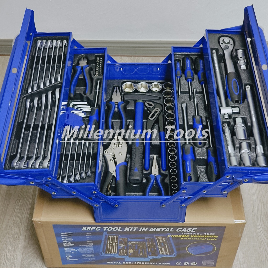 MTOOLS Professional KW 86Pcs Tool Set - Tool Box Set - Box Socket Set ...