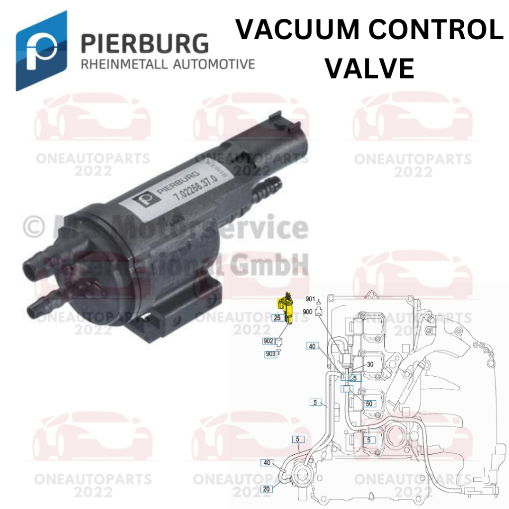 PIERBURG GERMANY VACUUM CONTROL VALVE MERCEDES BENZ W203 W204 W209 R171 ...