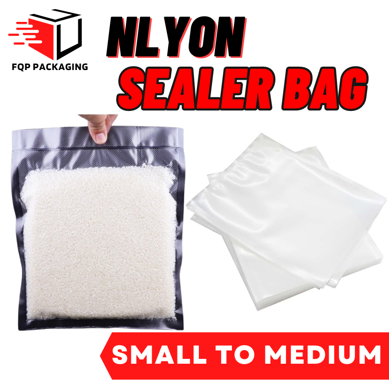 Hantar 24Jam-50pcs Beg Pengedap Vakum Nilon Seal Bag 3-Sided Bag Nylon ...