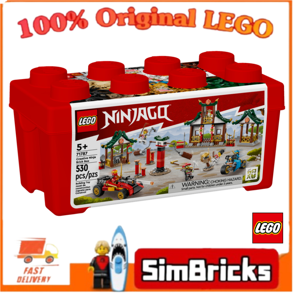 (SimBricks) LEGO 71787 NINJAGO® Creative Ninja Brick Box | Shopee Malaysia