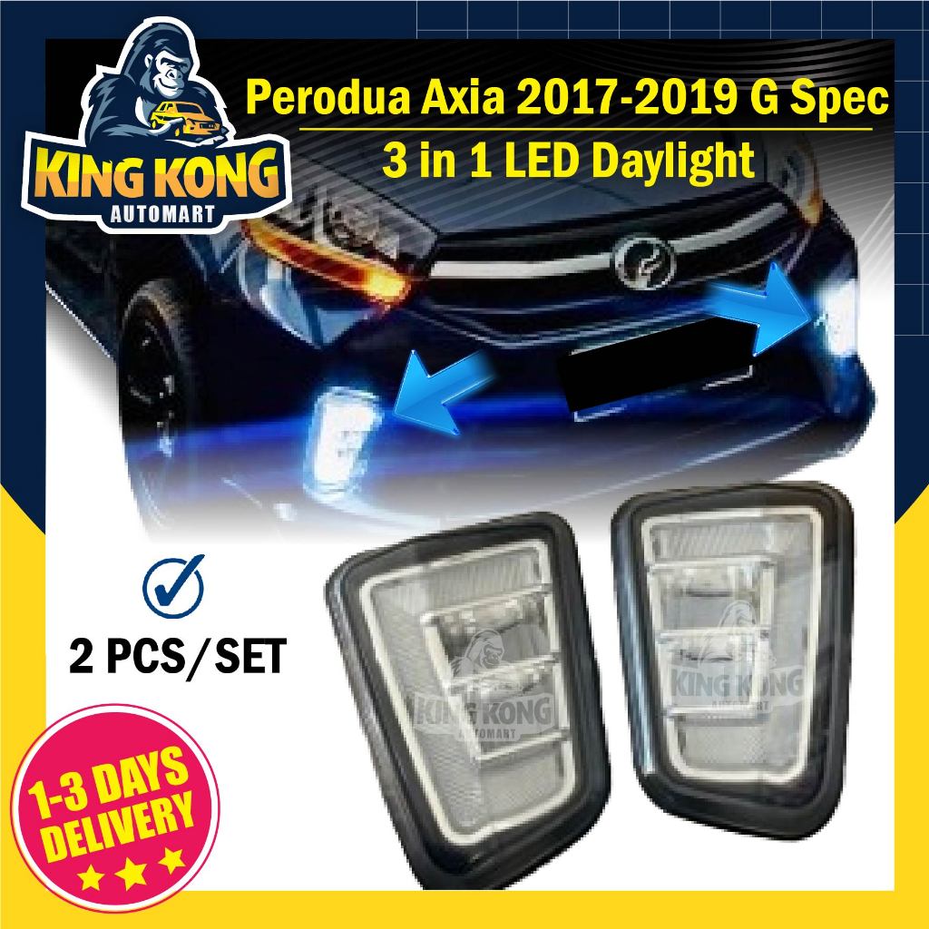 Perodua Axia 2017-2019 (G SPEC) Front Bumper Led Drl Daylight Light ...