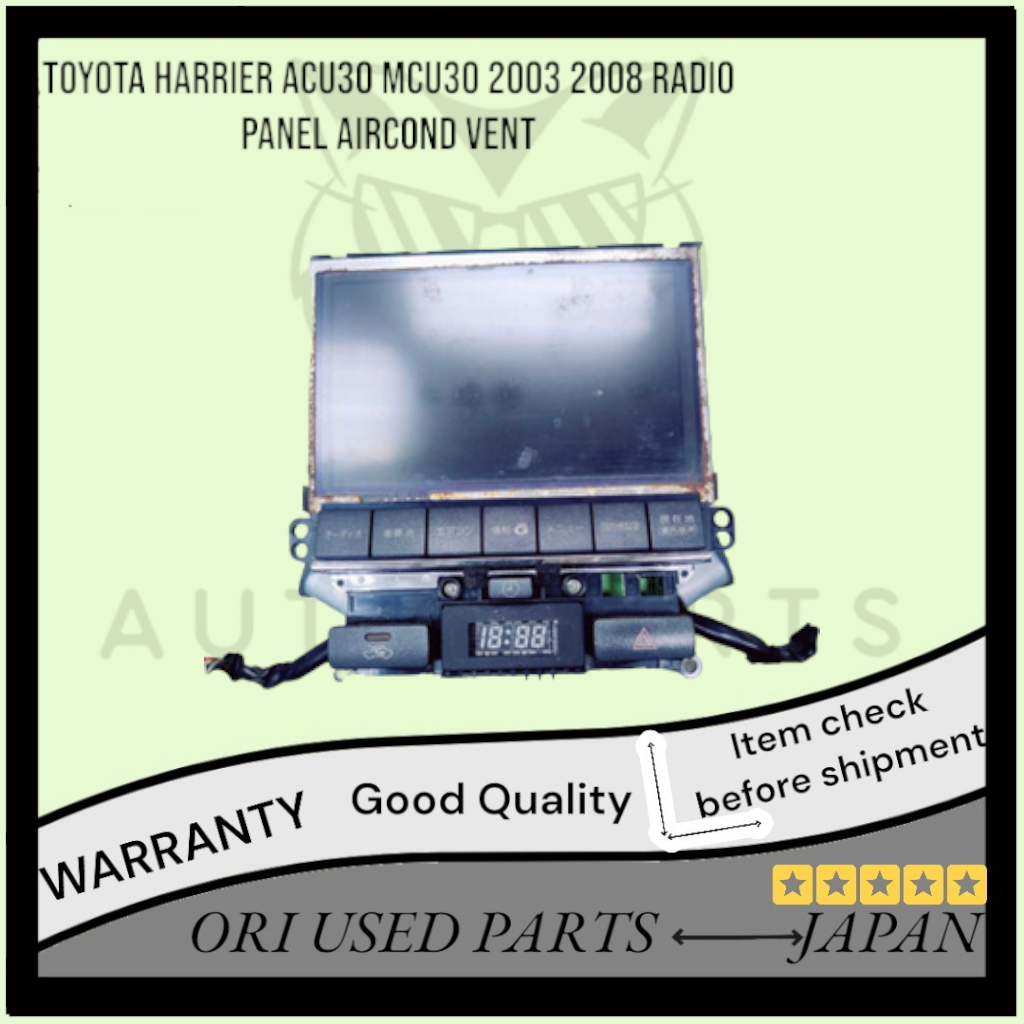 Toyota Harrier ACU30 MCU30 2003 2008 Radio Panel Aircond Vent ...