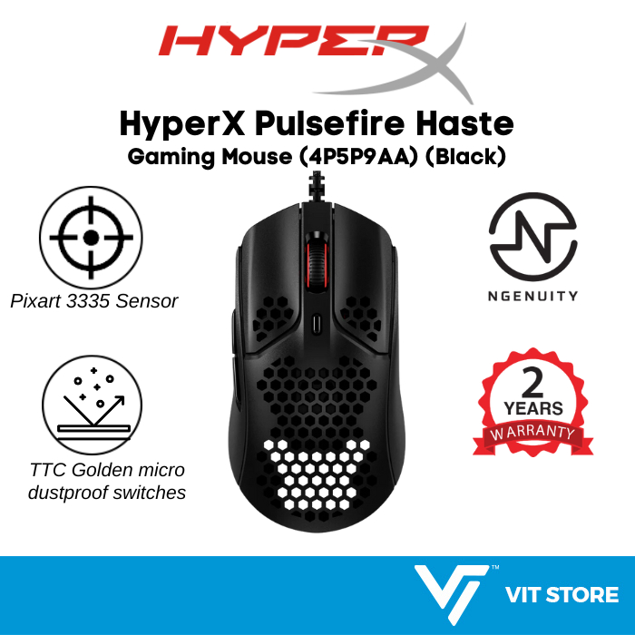 HyperX Pulsefire Haste Lightweight Gaming Mouse 4P5P9AA Hitam Perisian ...