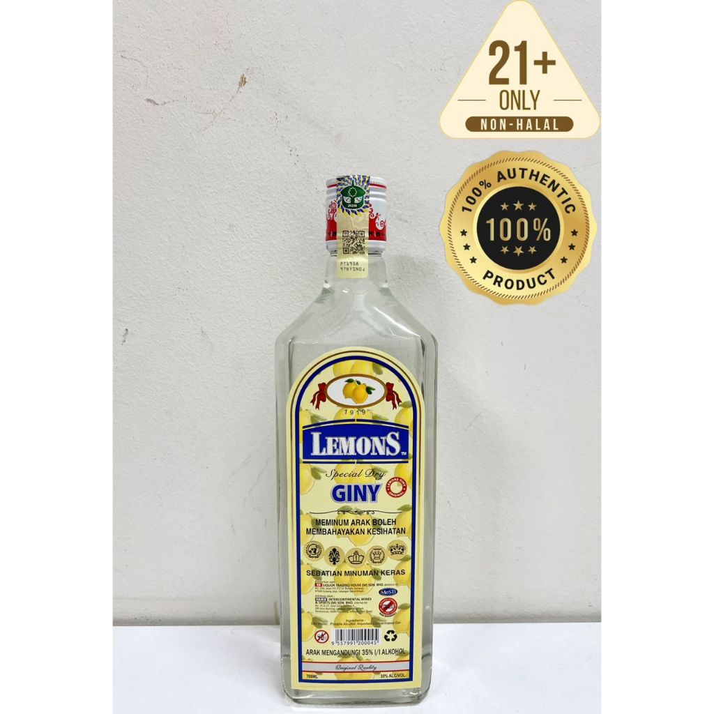 Lemons Dry Gin 700ml | Shopee Malaysia