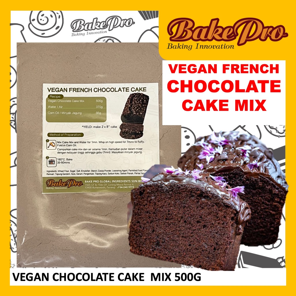 VEG FRENCH CHOCOLATE CAKE MIX 500G/BP VEG TEPUNG COKLAT KEK 500G/BP ...