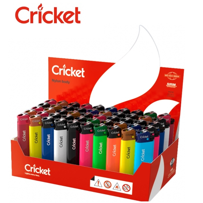 Cricket Lighters Original (50 Pcs/box) Random Colour | Shopee Malaysia