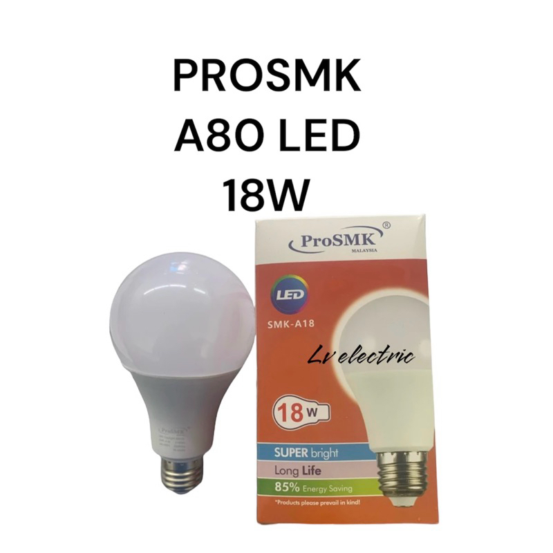 Prosmk malaysia A80 18w led bulb ES27 lampu mentol 10w 15W💡daylight ...