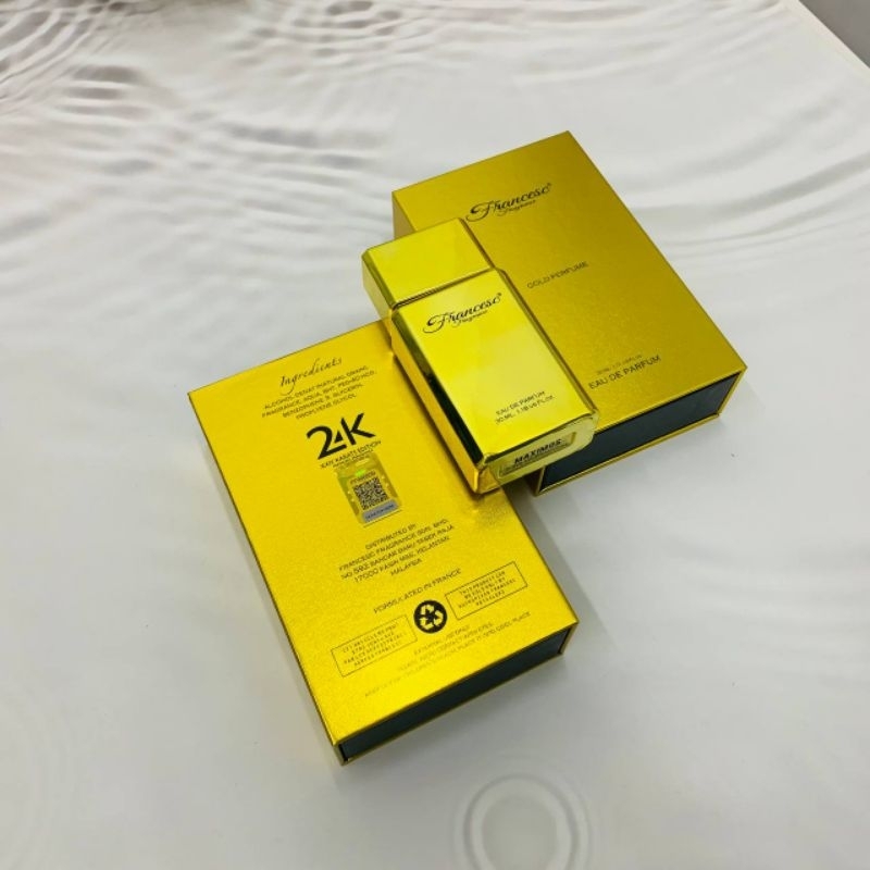 [READY STOCK]24K GOLD FRANCESC FRAGRANCE (EDP) | Shopee Malaysia