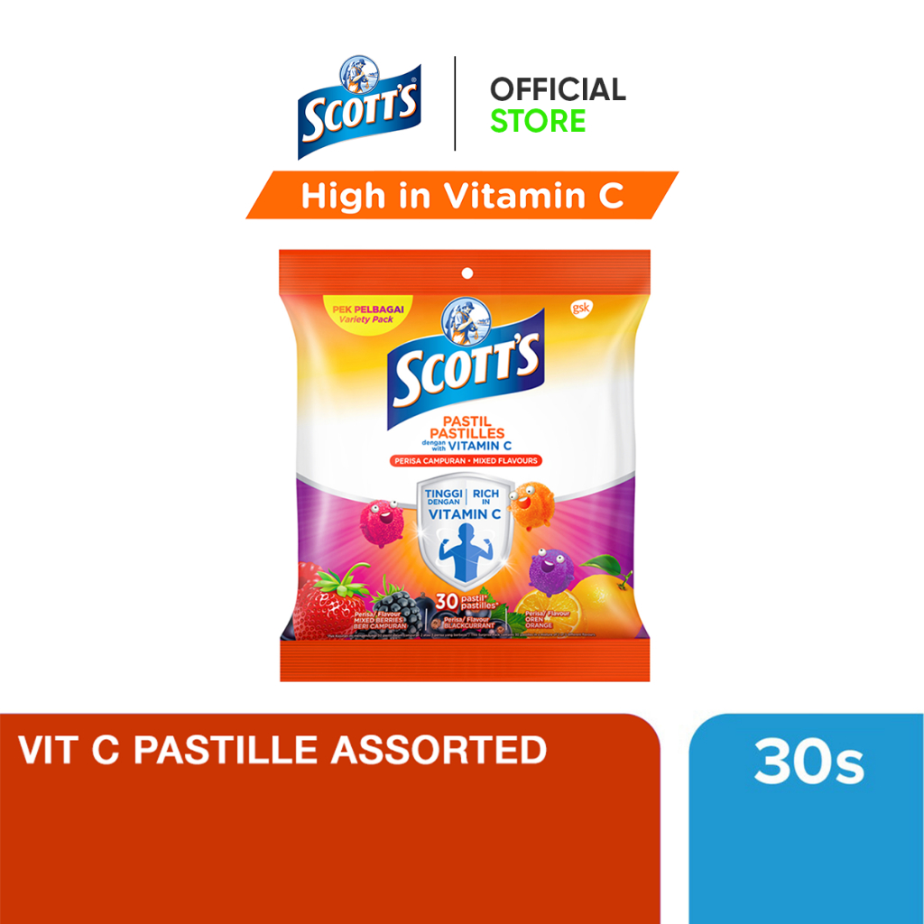 Scott's Vitamin-C Pastille Assorted 30s | Shopee Malaysia