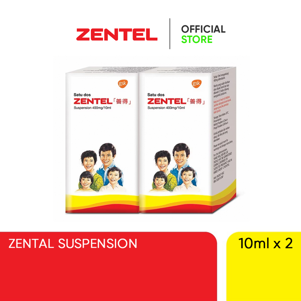 Zentel Suspension Twin Pack 10ml X 2 | Shopee Malaysia