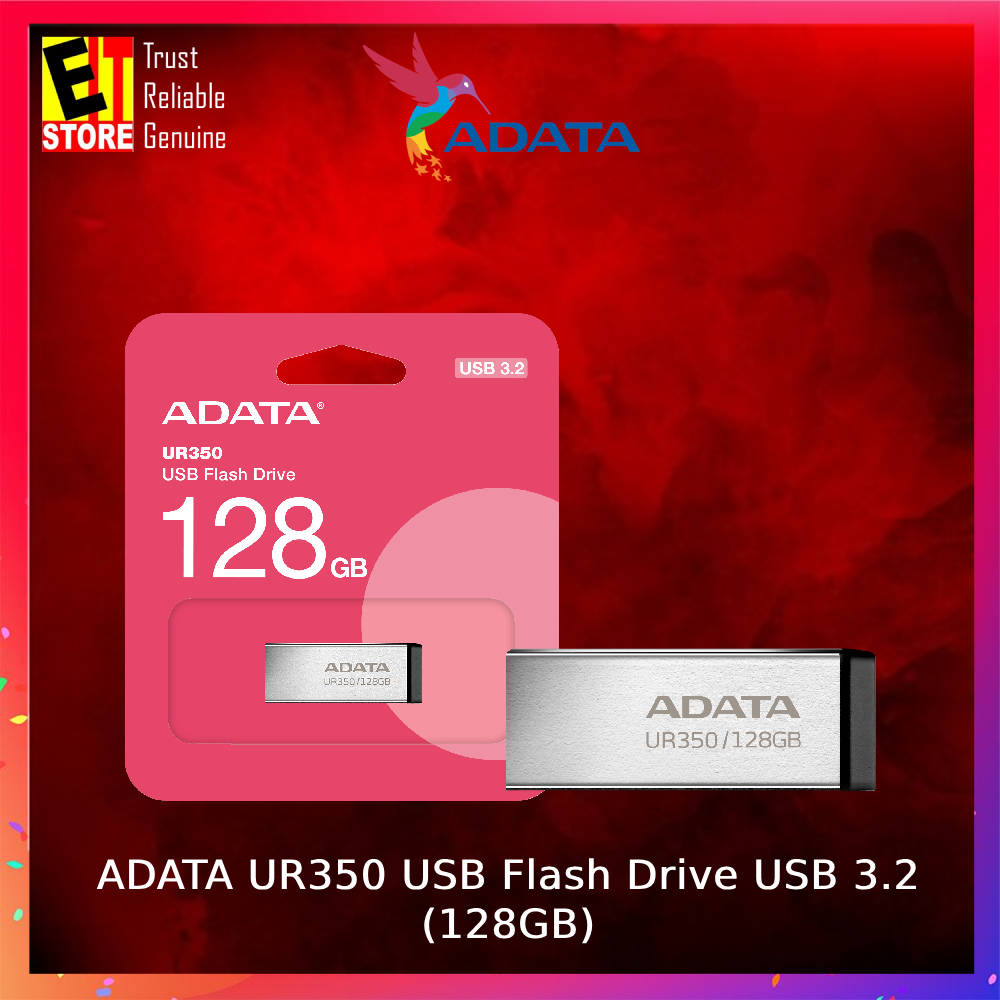 ADATA UR350 USB FLASH DRIVER USB 3.2 - 128GB | Shopee Malaysia